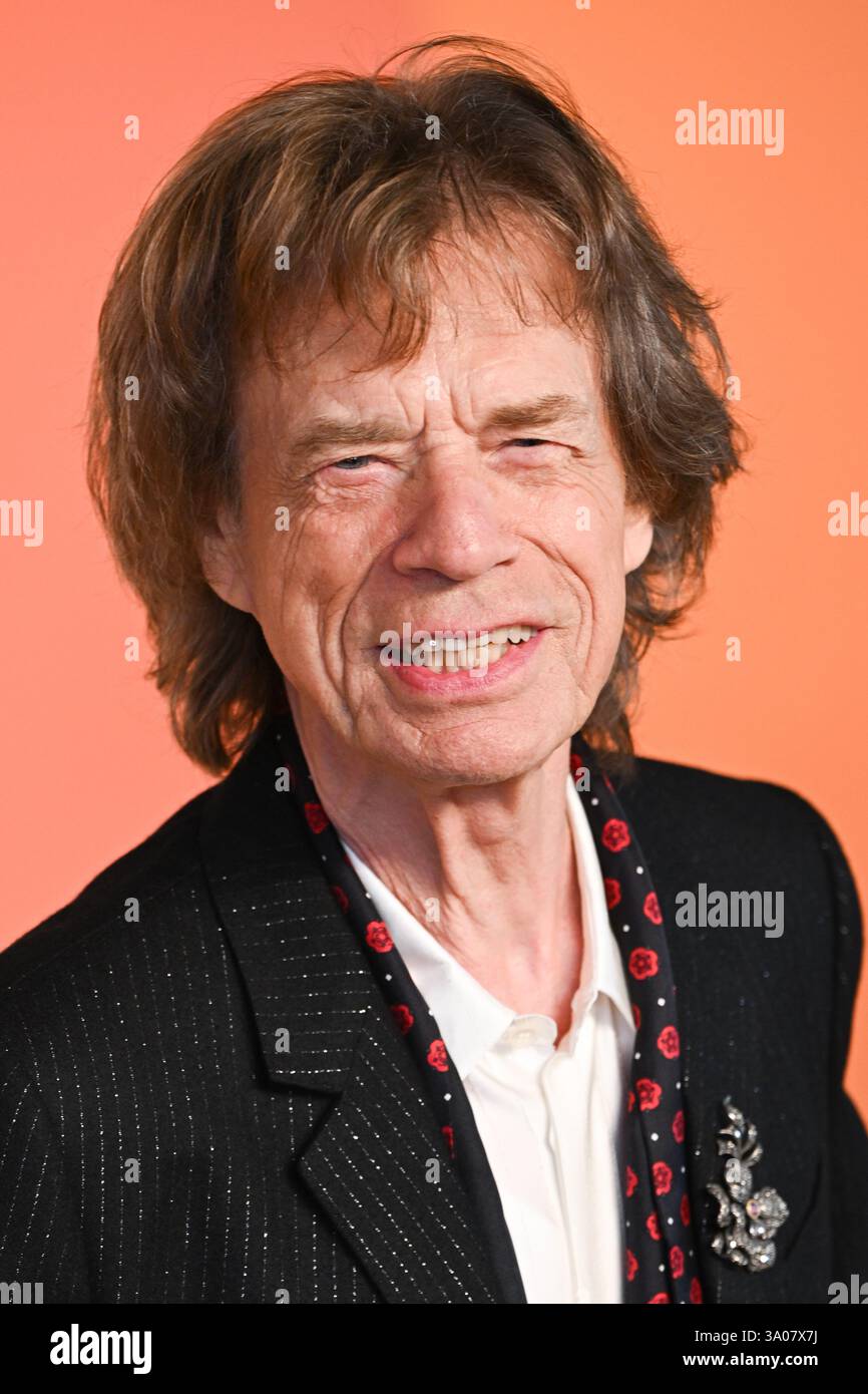 Los Angeles, USA. March 2nd, 2025. Mick Jagger arriving at the Vanity ...