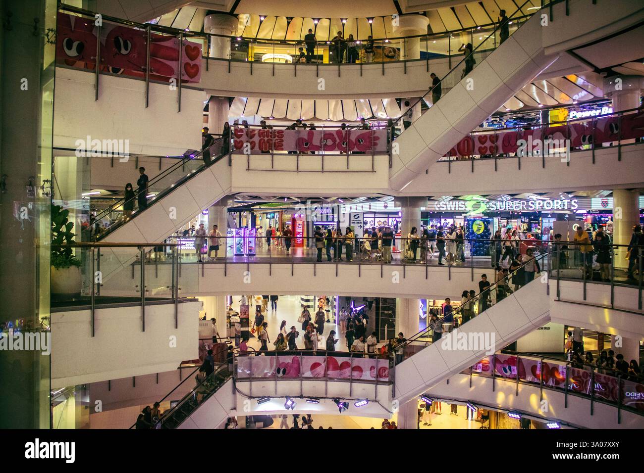Bangkok, Thailand, March 01, 2025 CentralWorld is a shopping mall in Bangkok. It is one of the ...