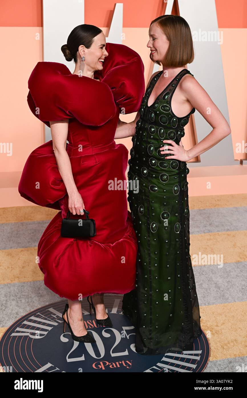 Los Angeles, USA. March 2nd, 2025. Sarah Paulson and Hannah Einbinder ...