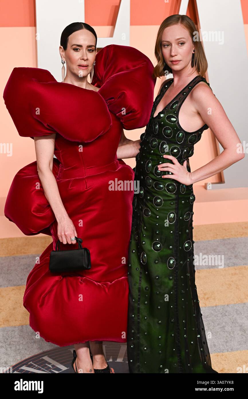 Los Angeles, USA. March 2nd, 2025. Sarah Paulson and Hannah Einbinder ...