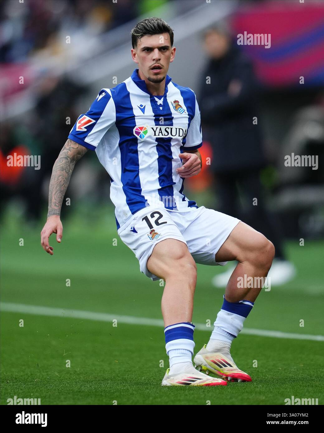 Barcelona, Spain. 03rd Mar, 2025. Javi Lopez of Real Sociedad during ...