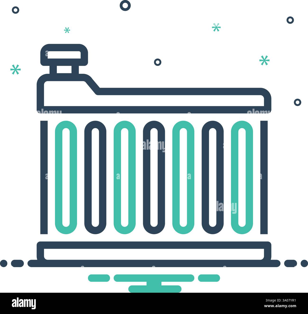 Icon for radiator, thermostat Stock Vector Image & Art - Alamy