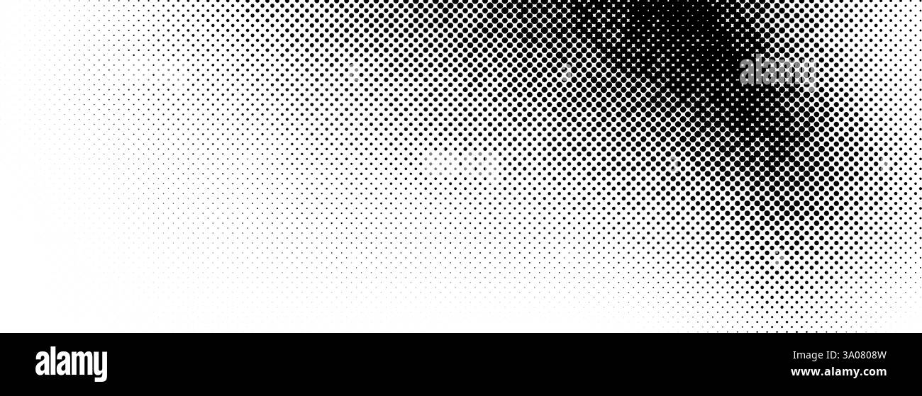 Dotted halftone texture background. Black and white pop art gradient ...