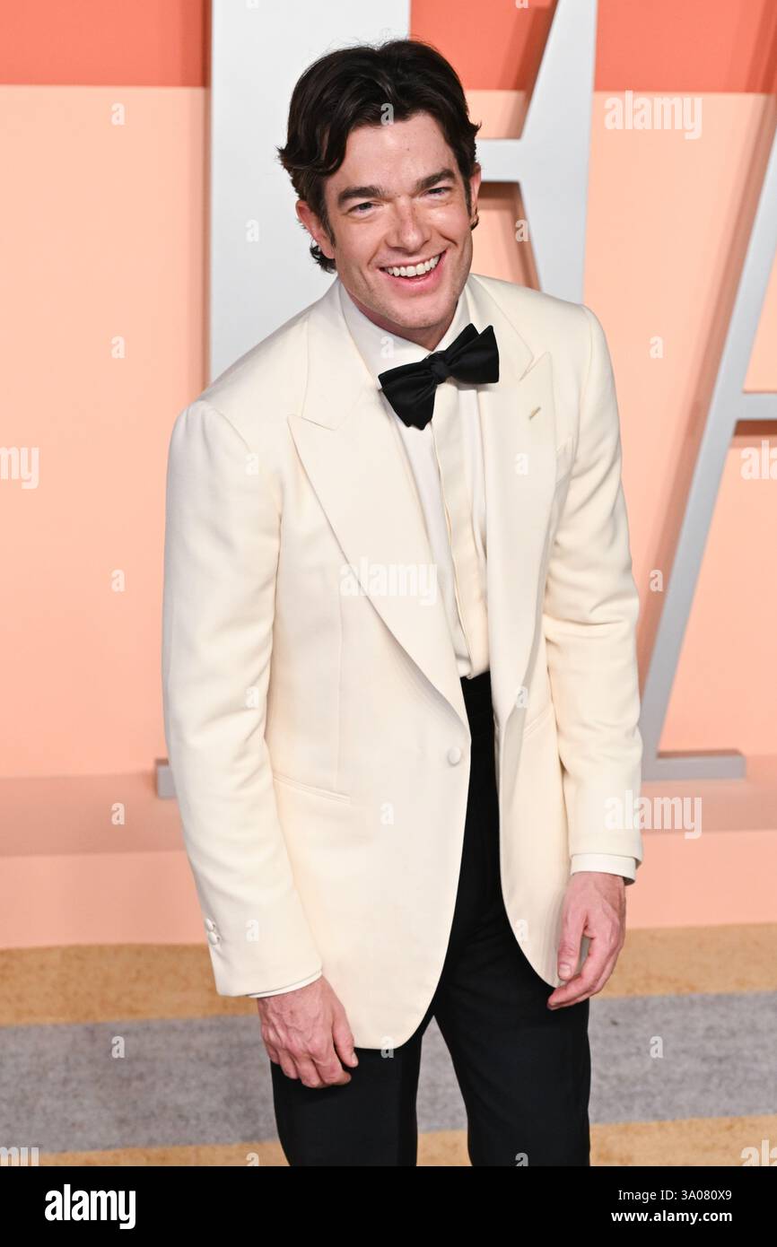 Los Angeles, USA. March 2nd, 2025. John Mulaney arriving at the Vanity ...