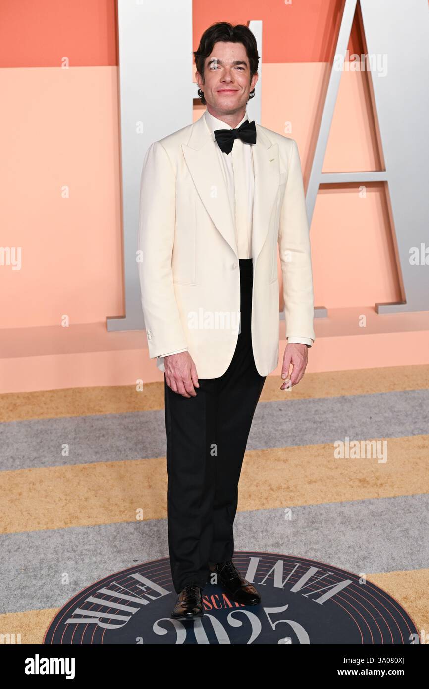 Los Angeles, USA. March 2nd, 2025. John Mulaney arriving at the Vanity ...