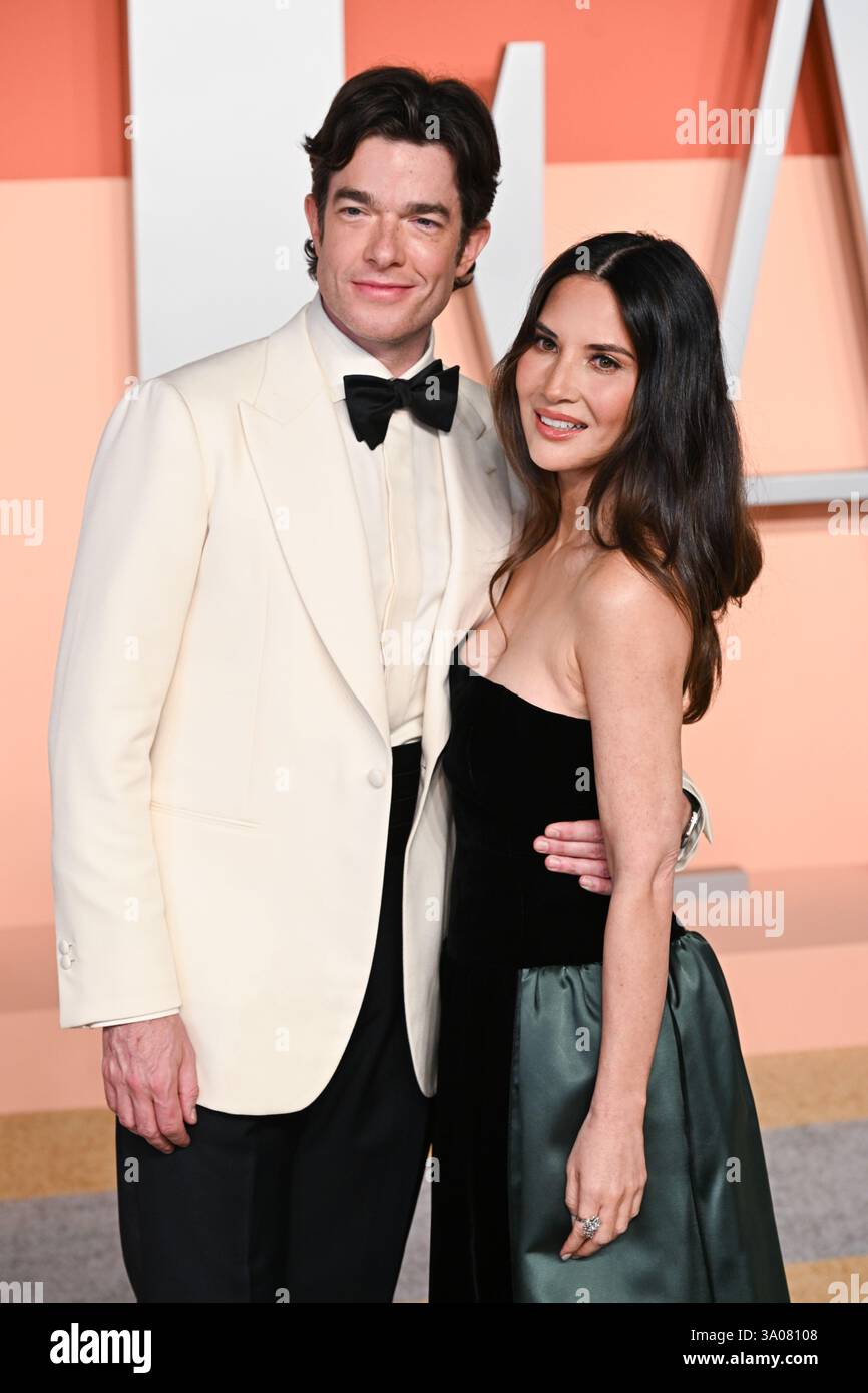 Los Angeles, USA. March 2nd, 2025. John Mulaney and Olivia Munn ...