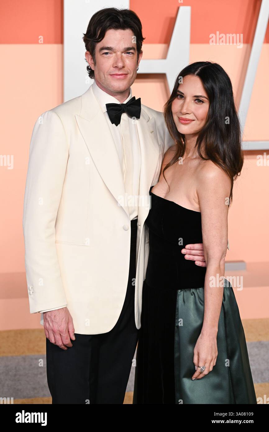Los Angeles, USA. March 2nd, 2025. John Mulaney and Olivia Munn ...