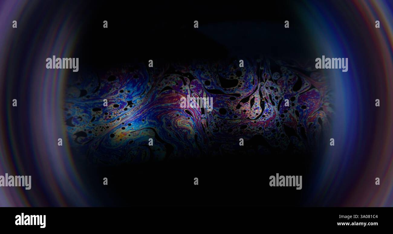 Holographic bubble gasoline texture rainbow hi-res stock photography ...