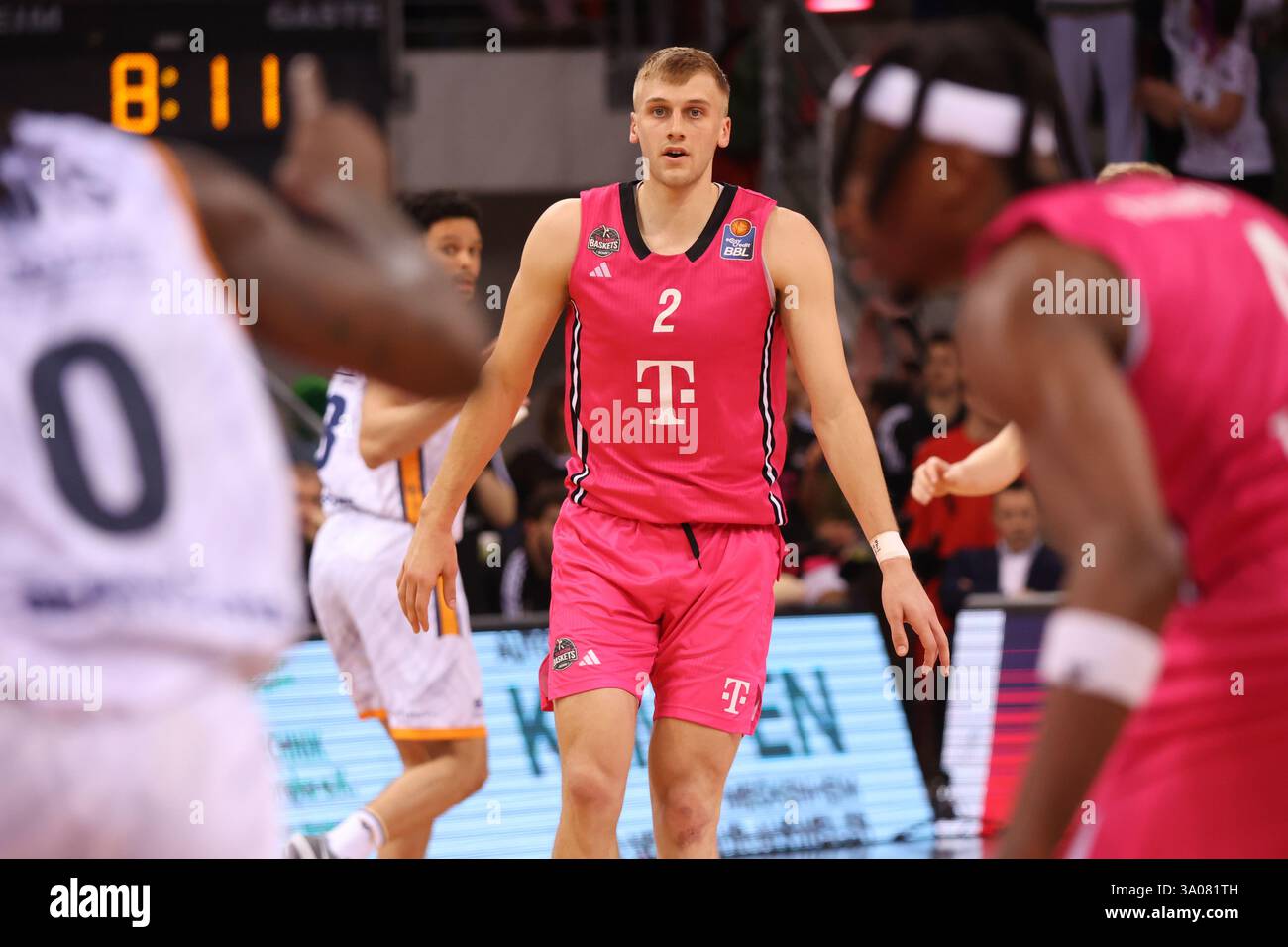Bonn, Deutschland. 01st Mar, 2025. Sam Griesel (Bonn), Telekom Baskets ...