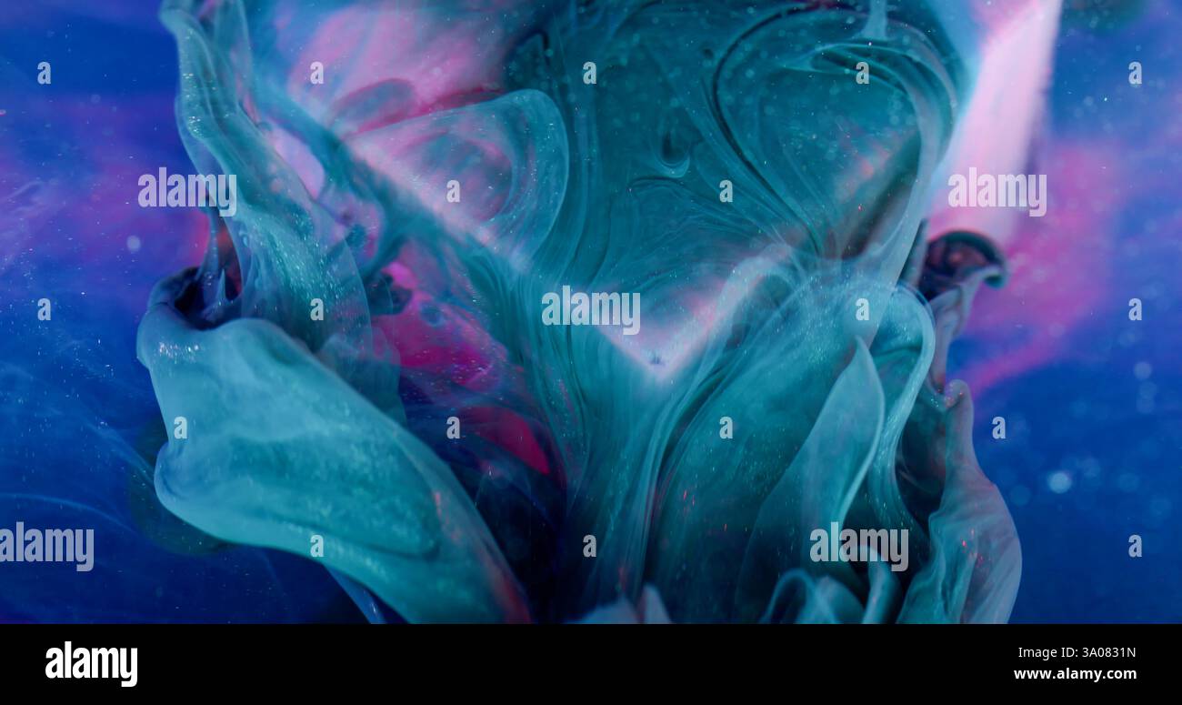 Paint cube smoke fluorescent wave hi-res stock photography and images ...