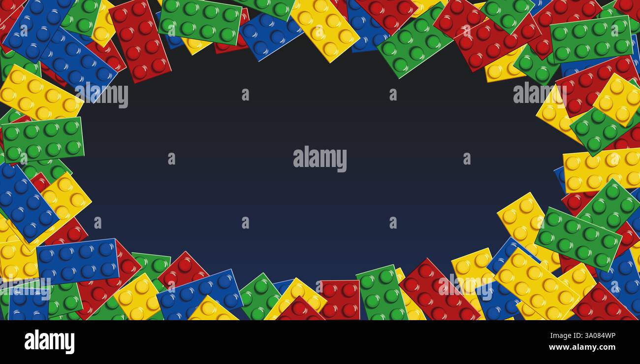 Brick toys block vector background Stock Vector Image & Art - Alamy