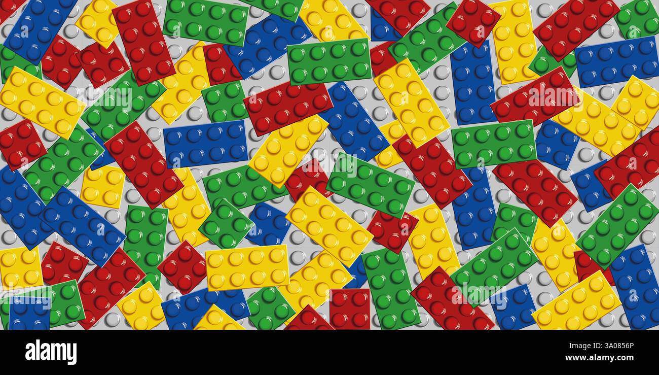 Brick toys block vector background Stock Vector Image & Art - Alamy