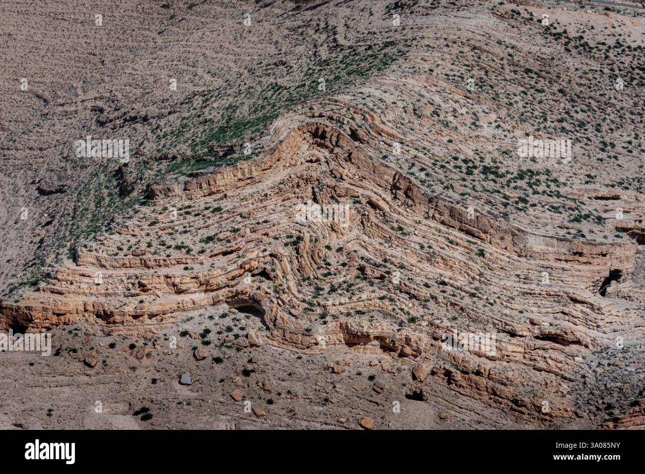 Folded earth layers at Petra, Jordan Stock Photo - Alamy