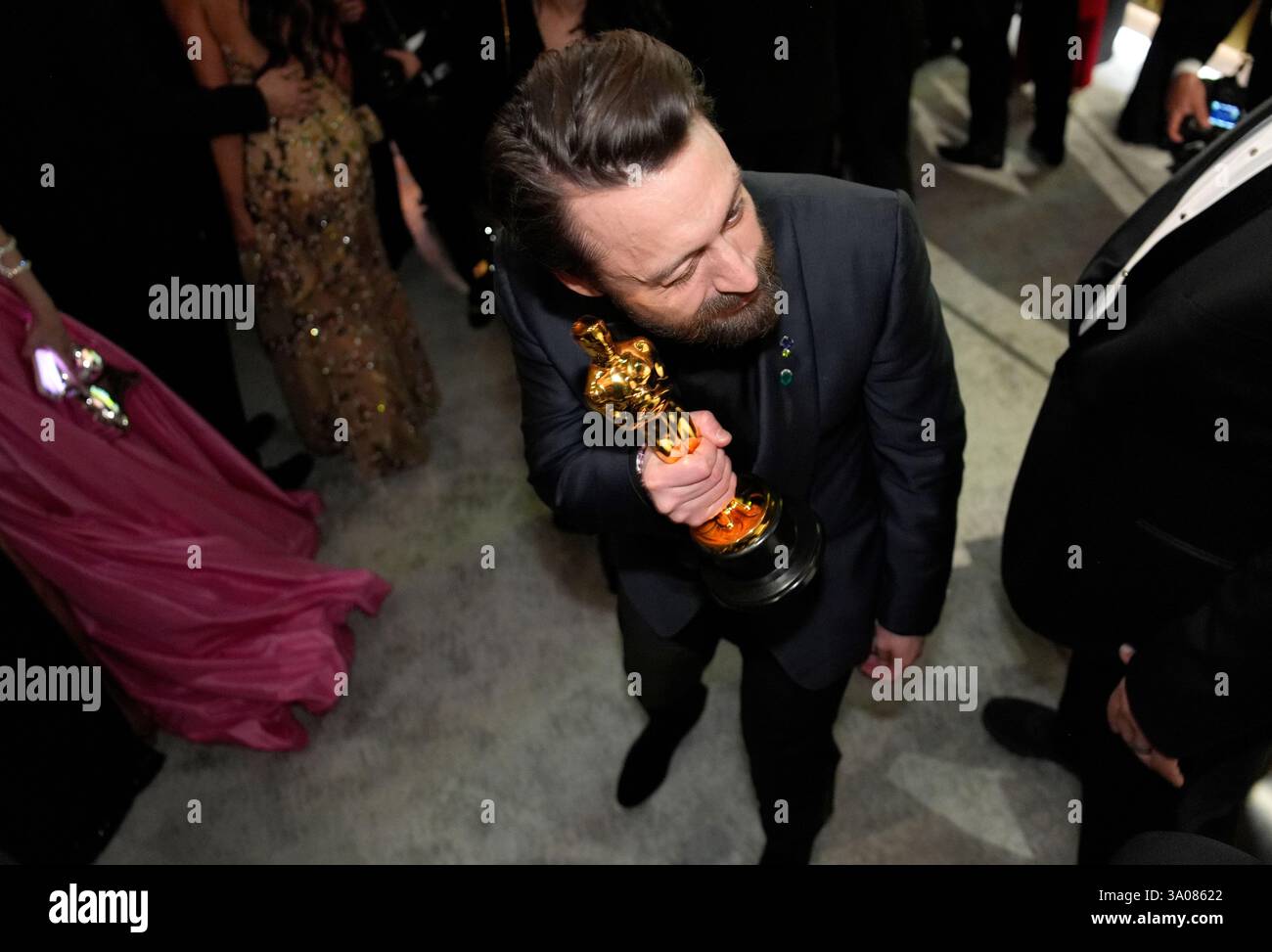 Kieran Culkin, winner of the award for best performance by an actor in ...