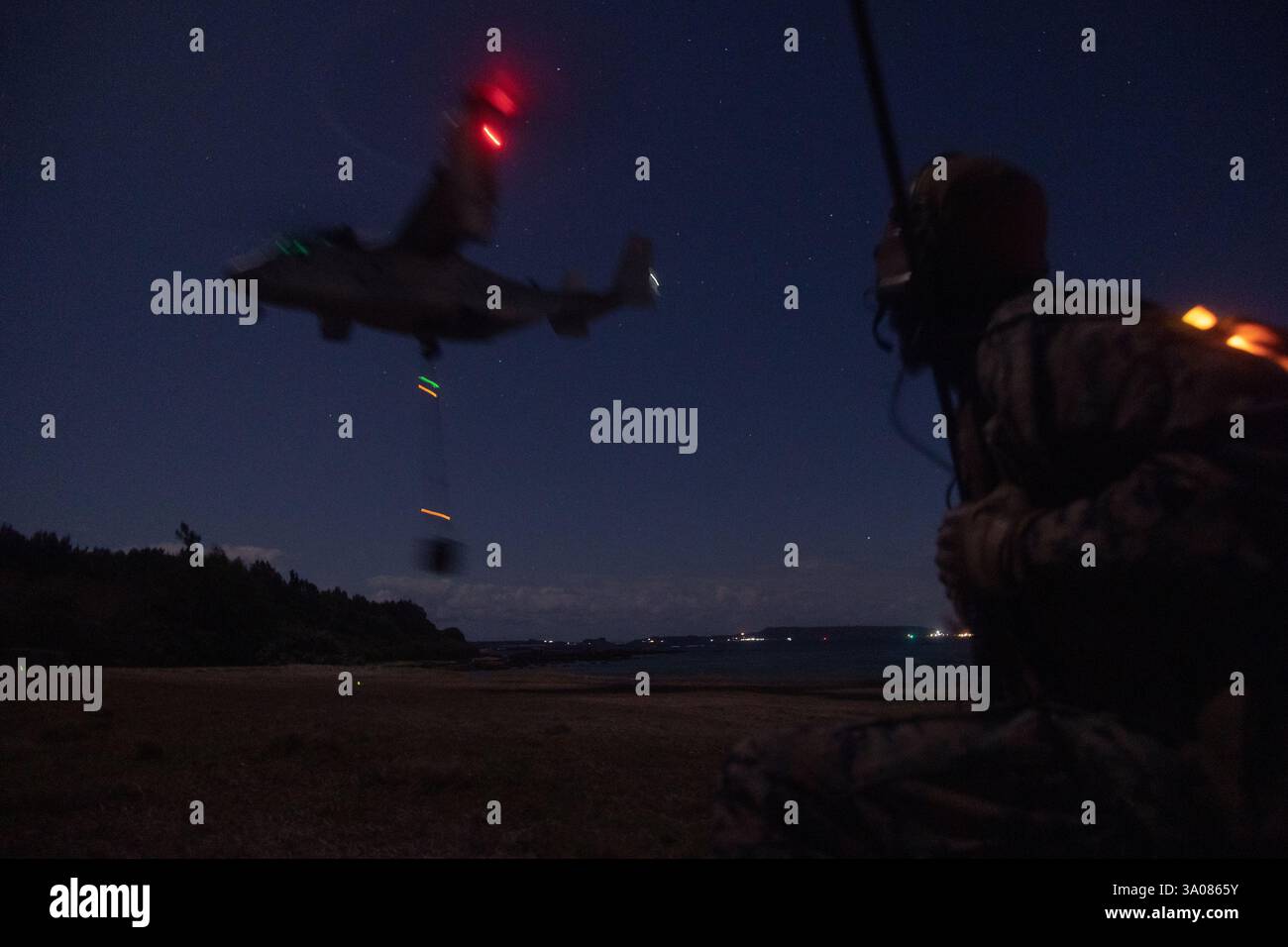 A U.S Marine with Combat Logistics Battalion 31, 31st Marine ...