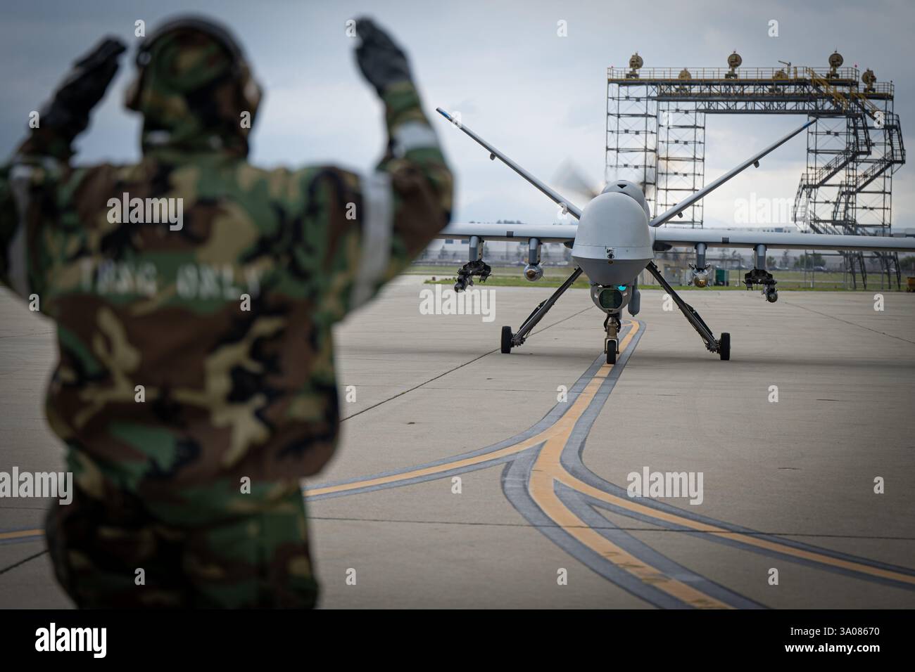 The 163d Attack Wing Maintenance Group performing an internal Chemical ...
