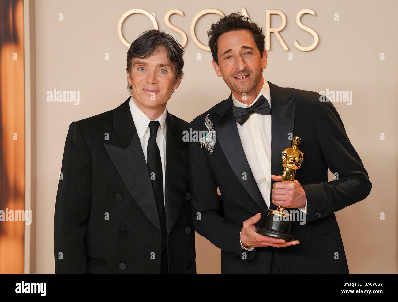 Cillian Murphy (L) joins best performance by an actor in a leading role Oscar winner Adrien ...