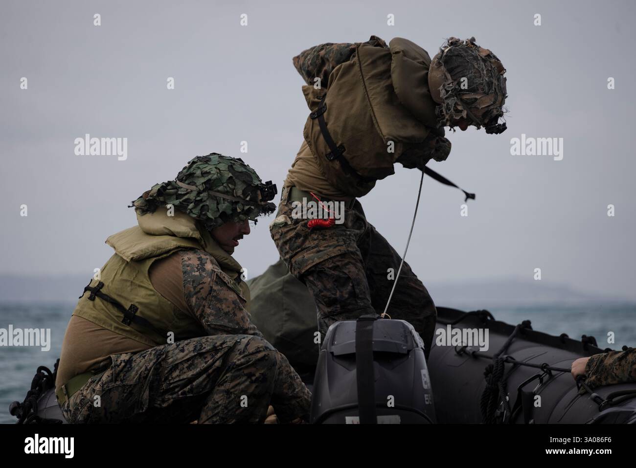 U.S. Marines with Battalion Landing Team 2/4, 31st Marine Expeditionary ...