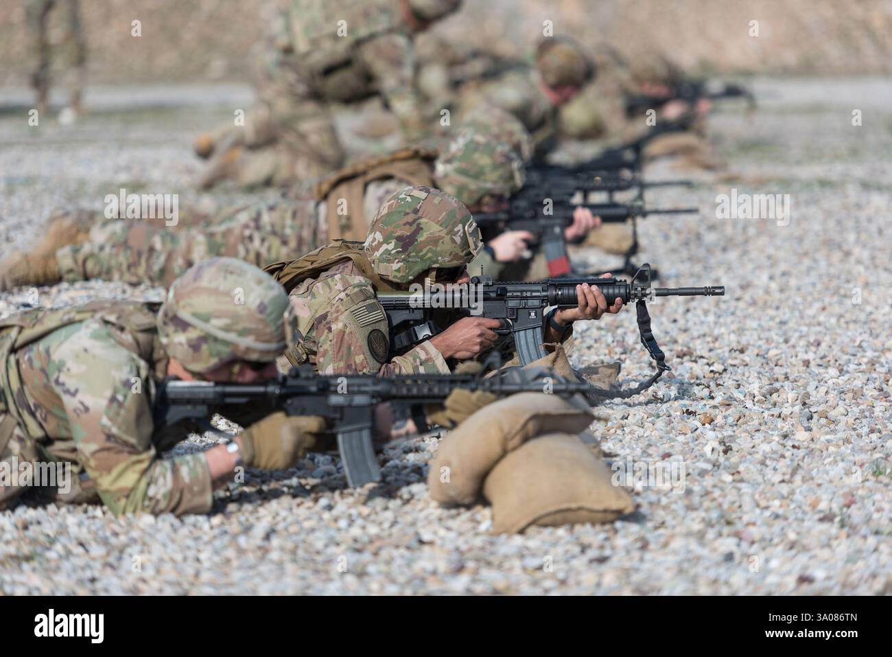 Coalition Forces conduct marksmanship training at the Beneslawa Range ...