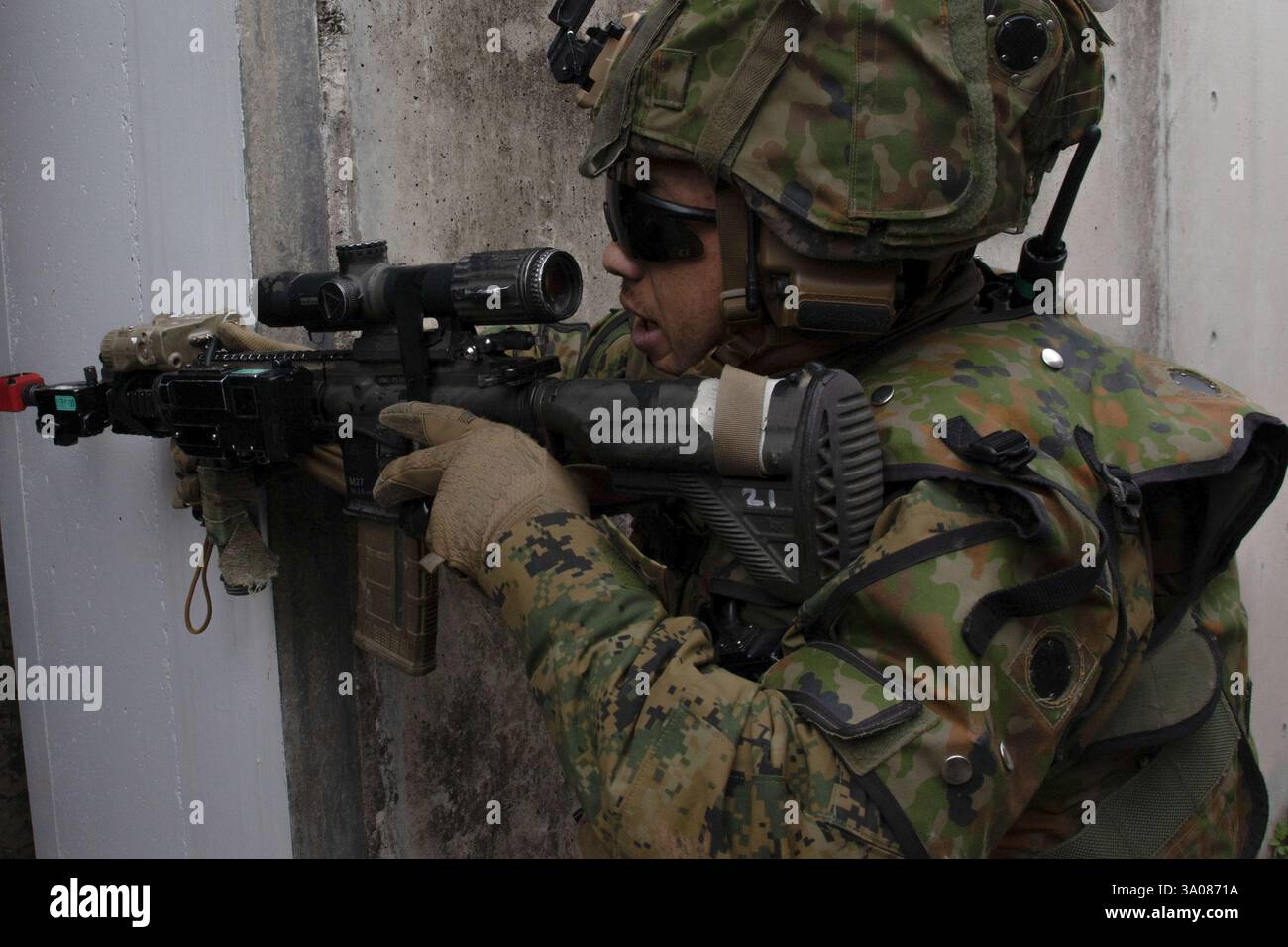 U.S. Marine Corps LCpl. Christian Colon, a rifleman with Battalion ...