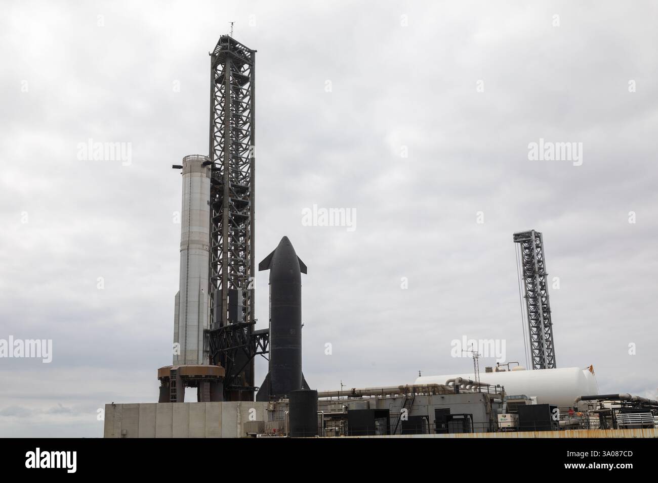 Boca Chica, USA. 02nd Mar, 2025. One day before flight Starship 34 and ...