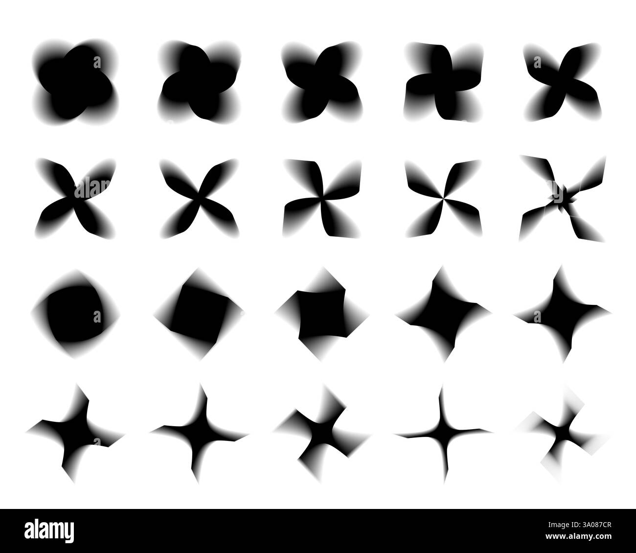 Bright geometric shapes form Cut Out Stock Images & Pictures - Alamy