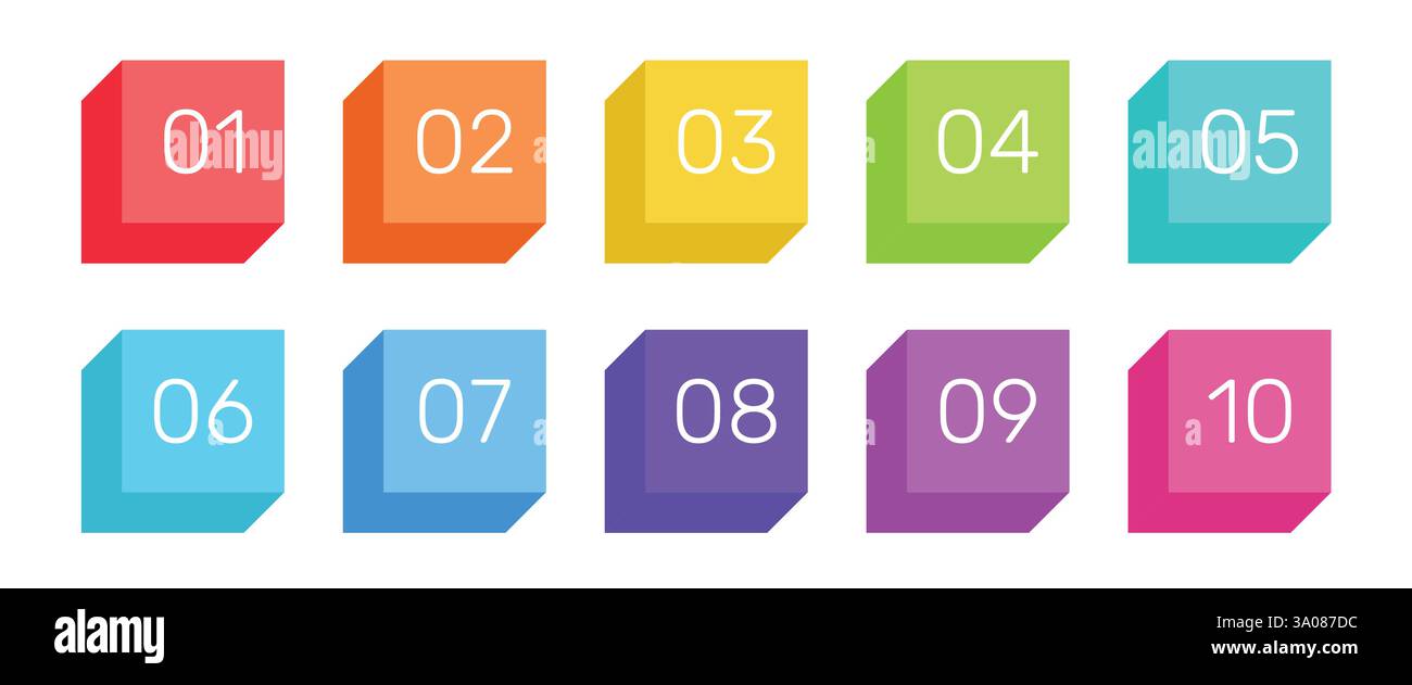 Vector number bullet point collection Stock Vector Image & Art - Alamy