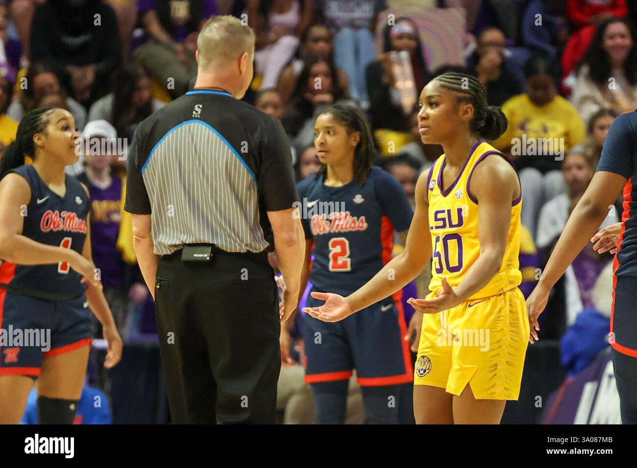 Baton Rouge, United States. 02nd Mar, 2025. LSU Lady Tigers guard ...