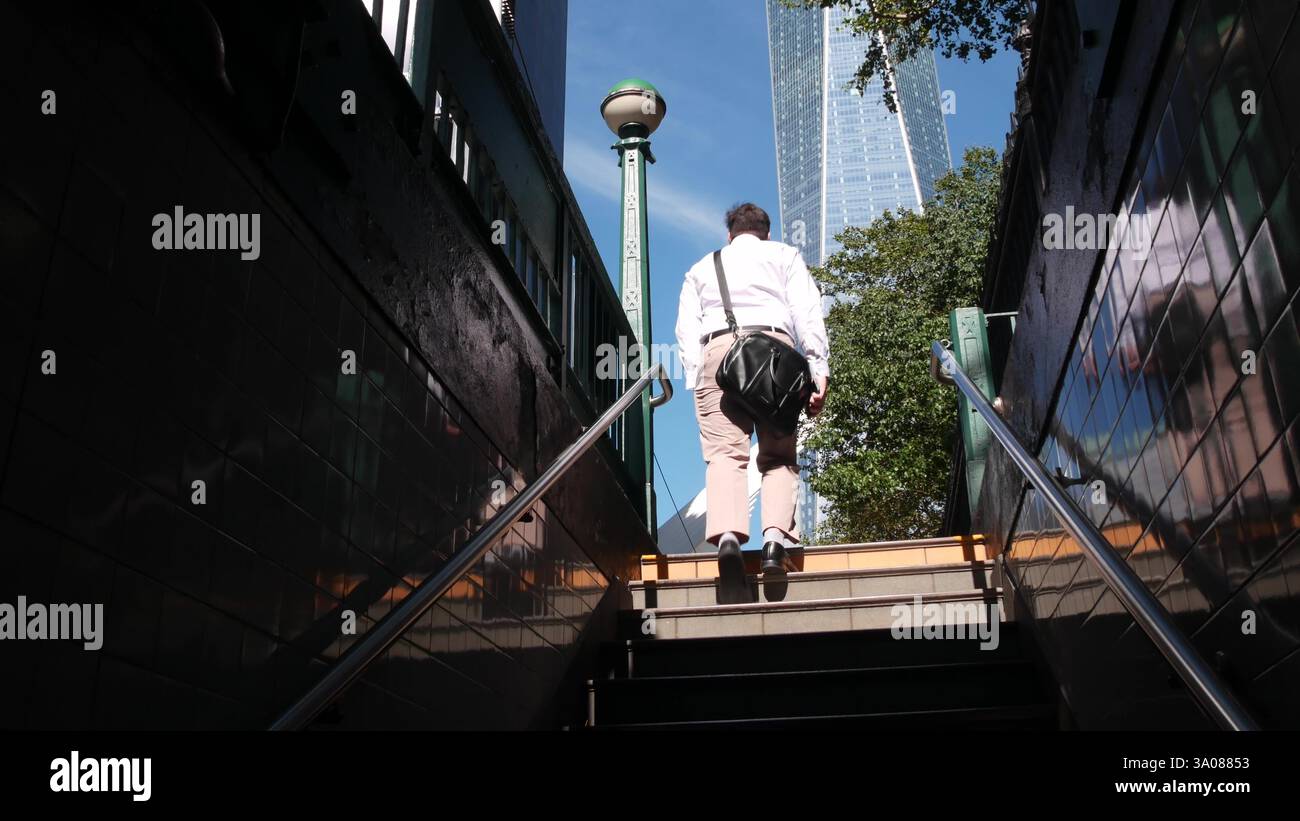 New york city wtc tower stairs hi-res stock photography and images - Alamy