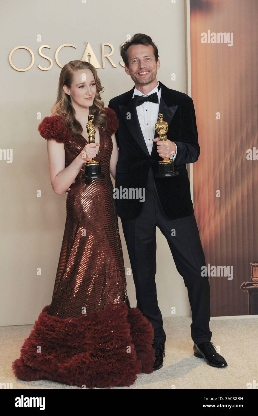 Victoria Warmerdam, Trent in the press room for The 97th Academy Awards ...