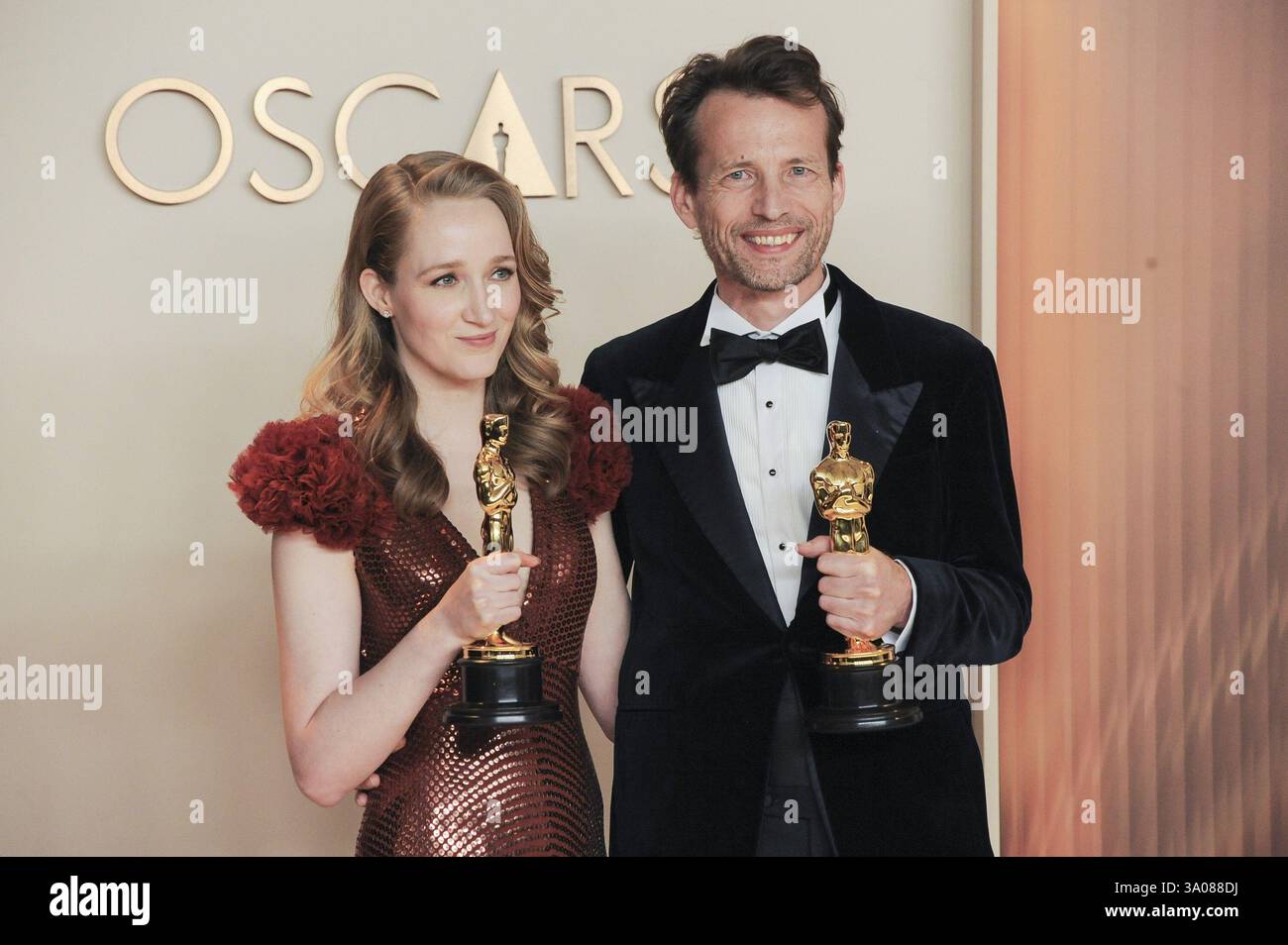 Victoria Warmerdam, Trent in the press room for The 97th Academy Awards ...