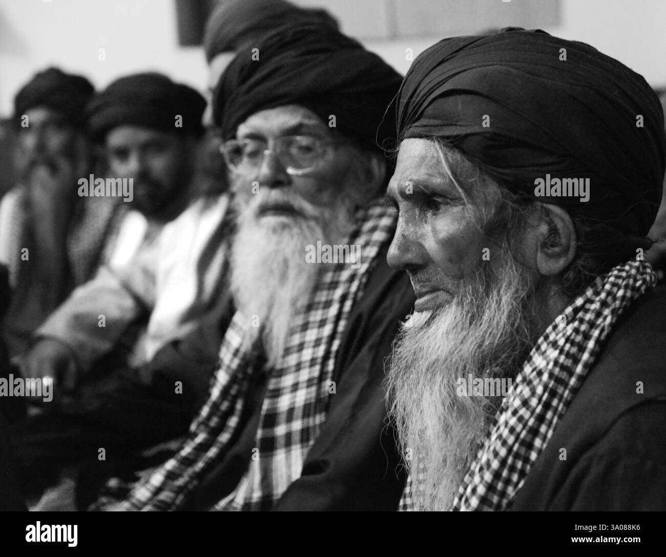 Malangs ( Sufi spiritual men ) gather with a Sufi spiritual leader of ...