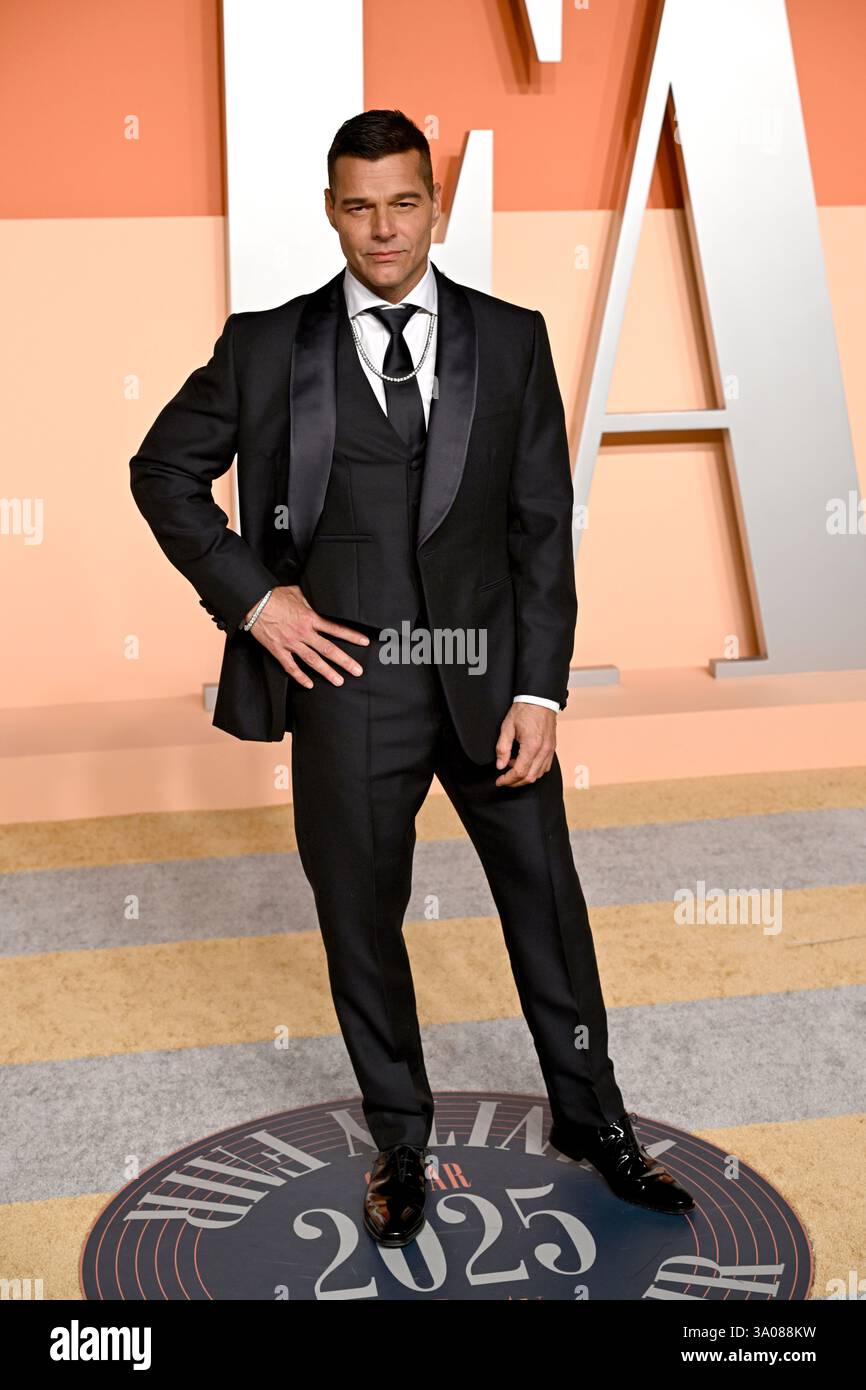 Ricky Martin attending the Vanity Fair Oscar Party held at the Wallis ...