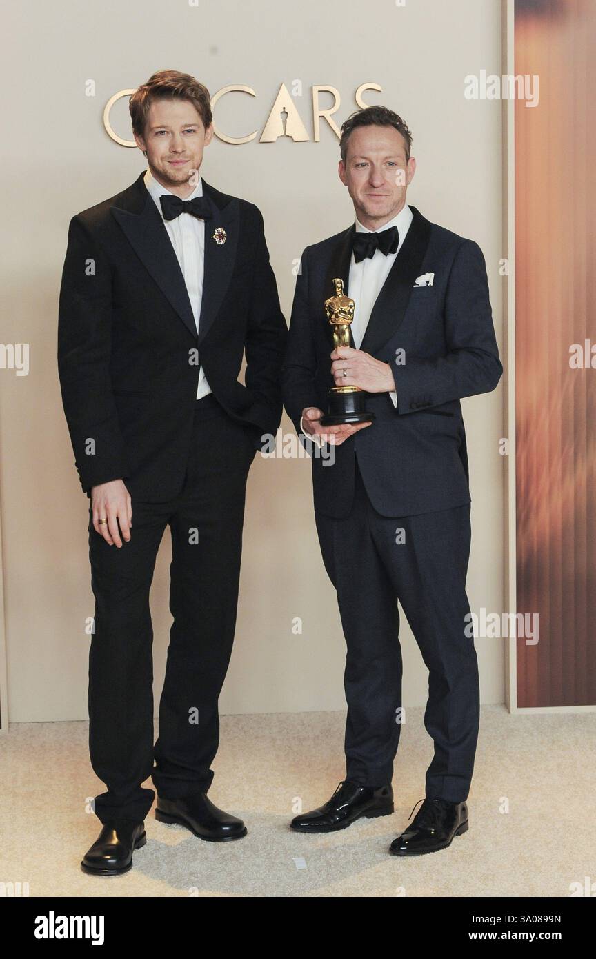 Ca. 02nd Mar, 2025. Lol Crawley, Joe Alwyn in the press room for The 97th Academy Awards - Press ...