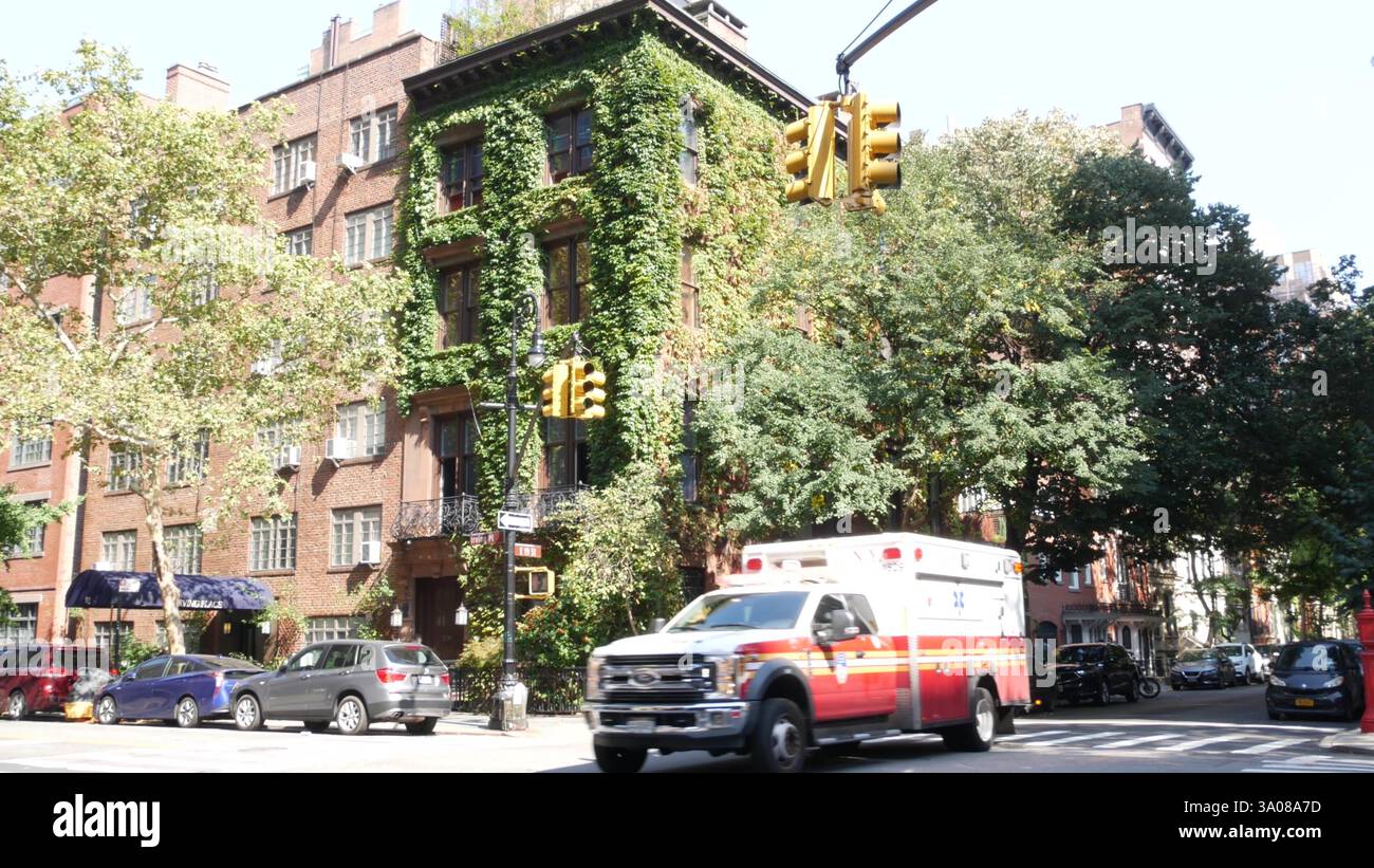 New York City, United States - 6 Sept 2023: NYFD Ambulance medical ...