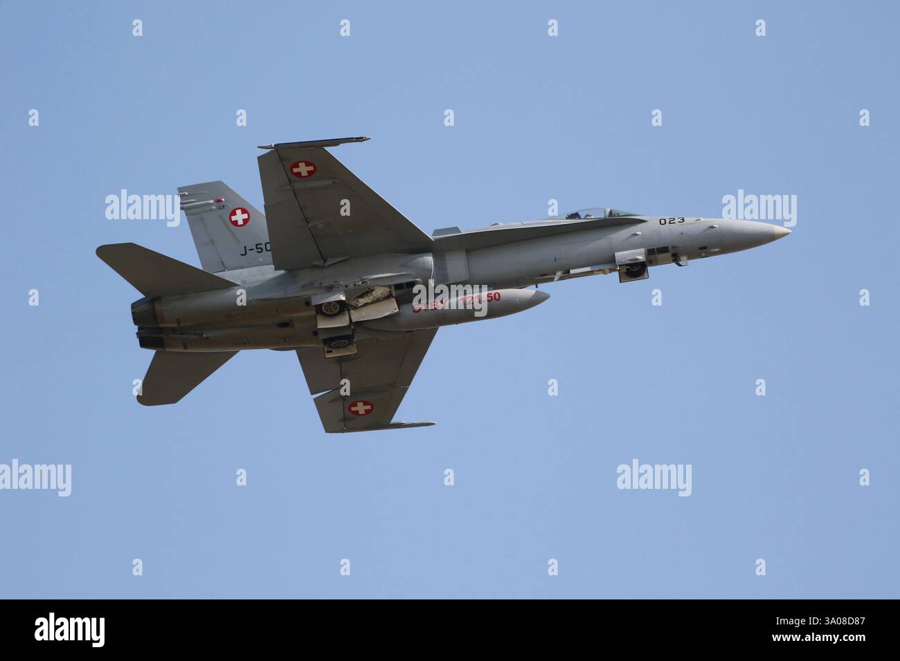 J-5023, a McDonnell Douglas F/A-18C Hornet operated by the Swiss Air ...