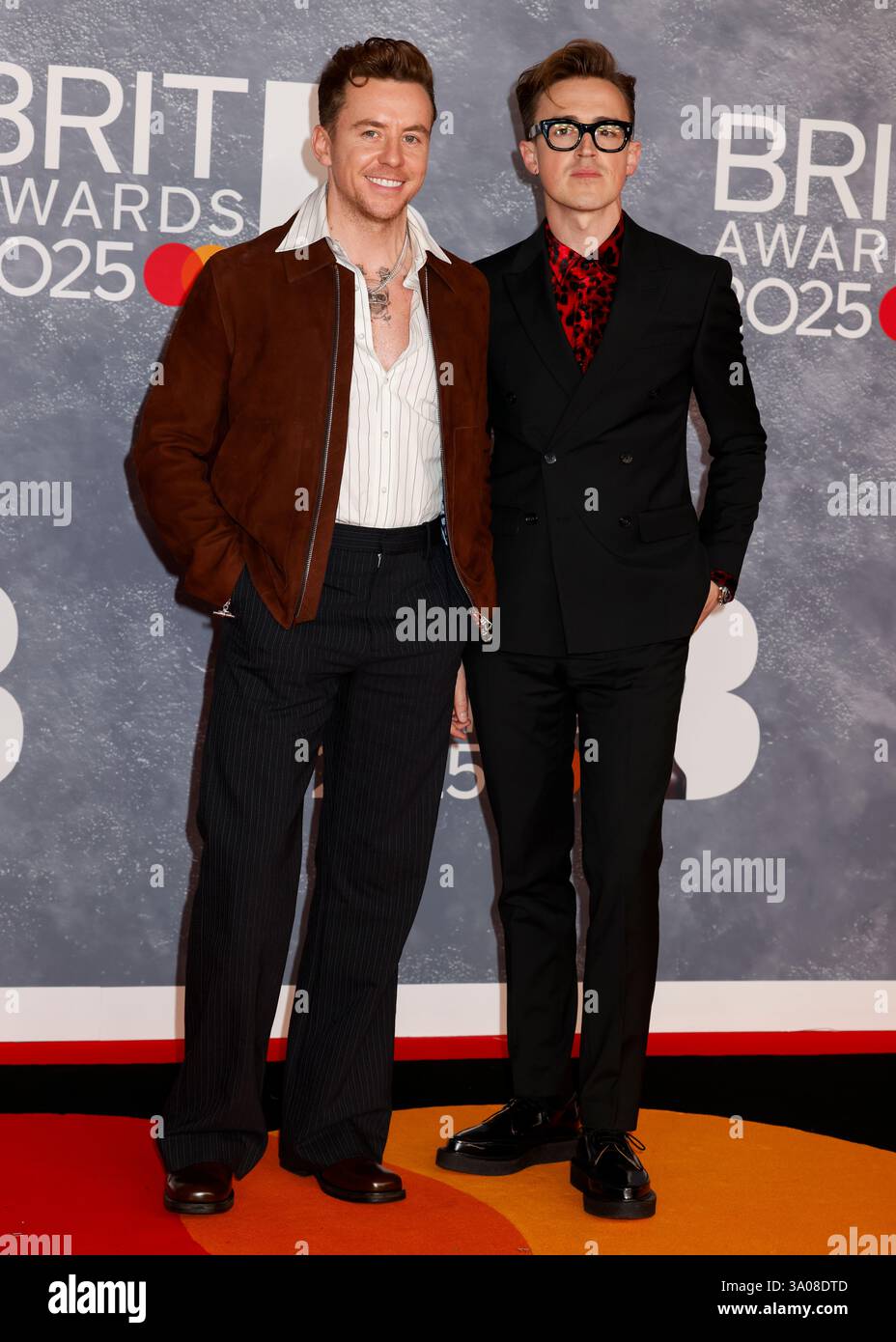 London, UK. 01st Mar, 2025. Danny Jones and Tom Fletcher attends The ...