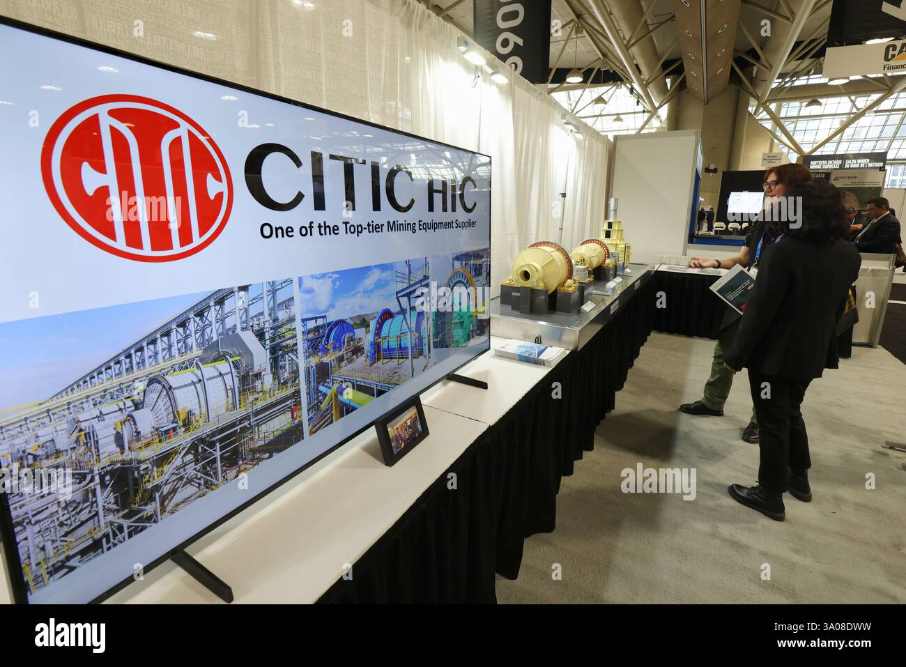 Toronto, Canada.2nd March 2025. People visit the booth of CITIC Heavy ...