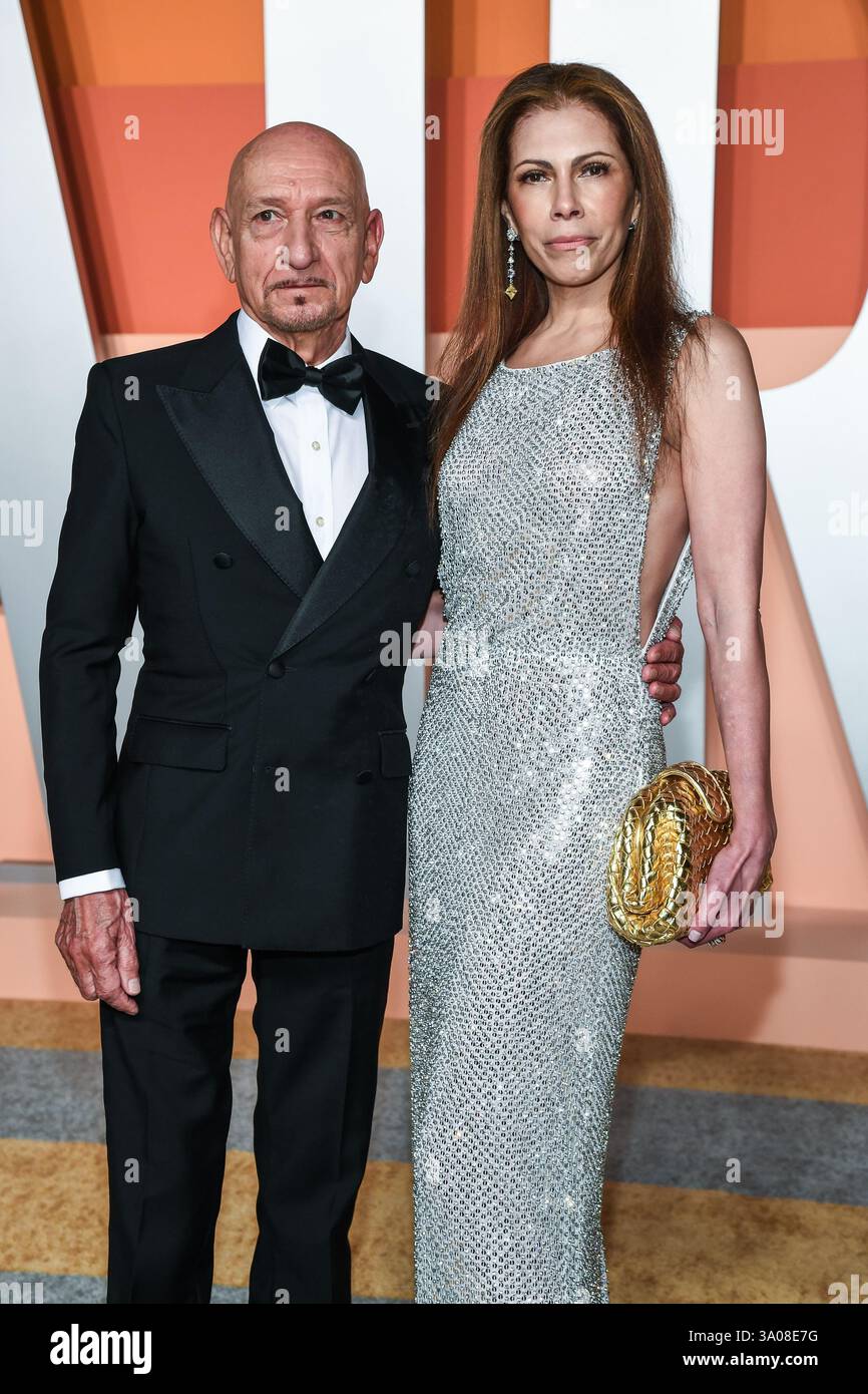 USA. 02nd Mar, 2025. Ben Kingsley and Daniela Lavender on the red ...