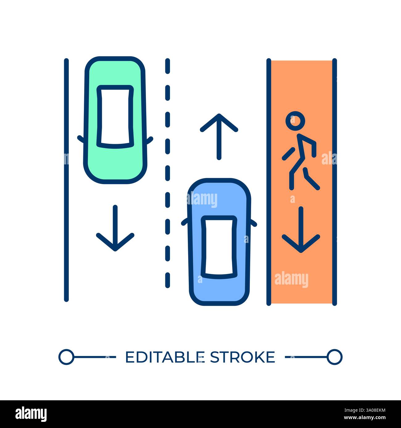 Walkway color image Cut Out Stock Images & Pictures - Alamy