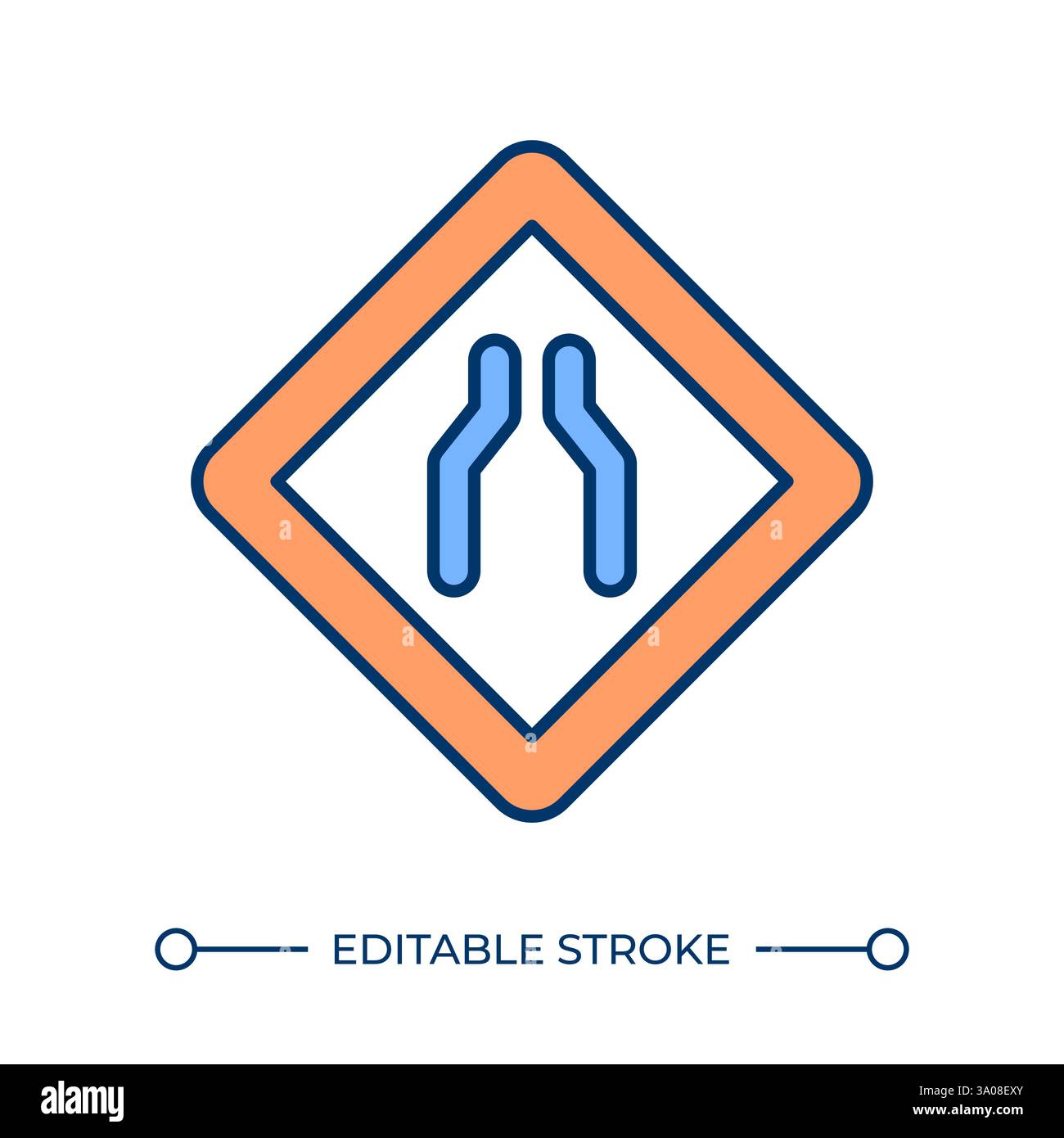 Visual road alert Cut Out Stock Images & Pictures - Alamy