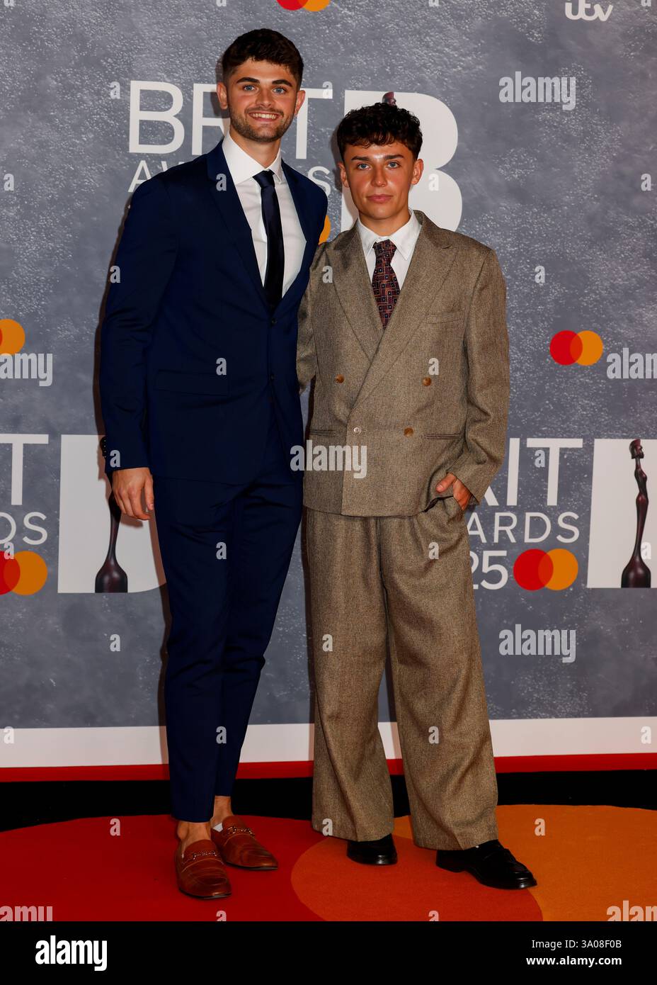 Nick Toteda and Ant Cushion attend The BRIT Awards 2025 at The O2 in ...