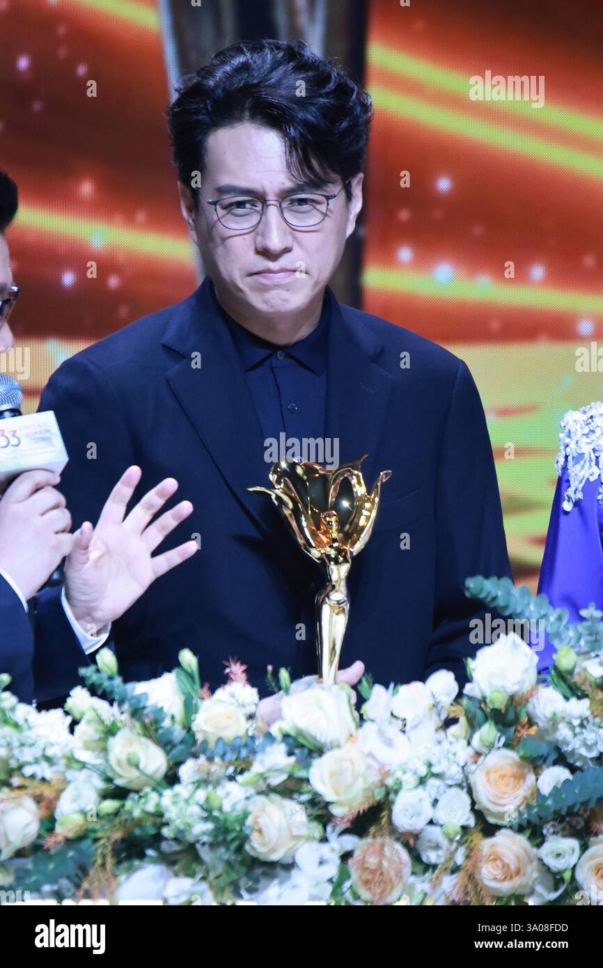 Chinese actor Jin Dong attends an activity in Shanghai, China, 27 ...
