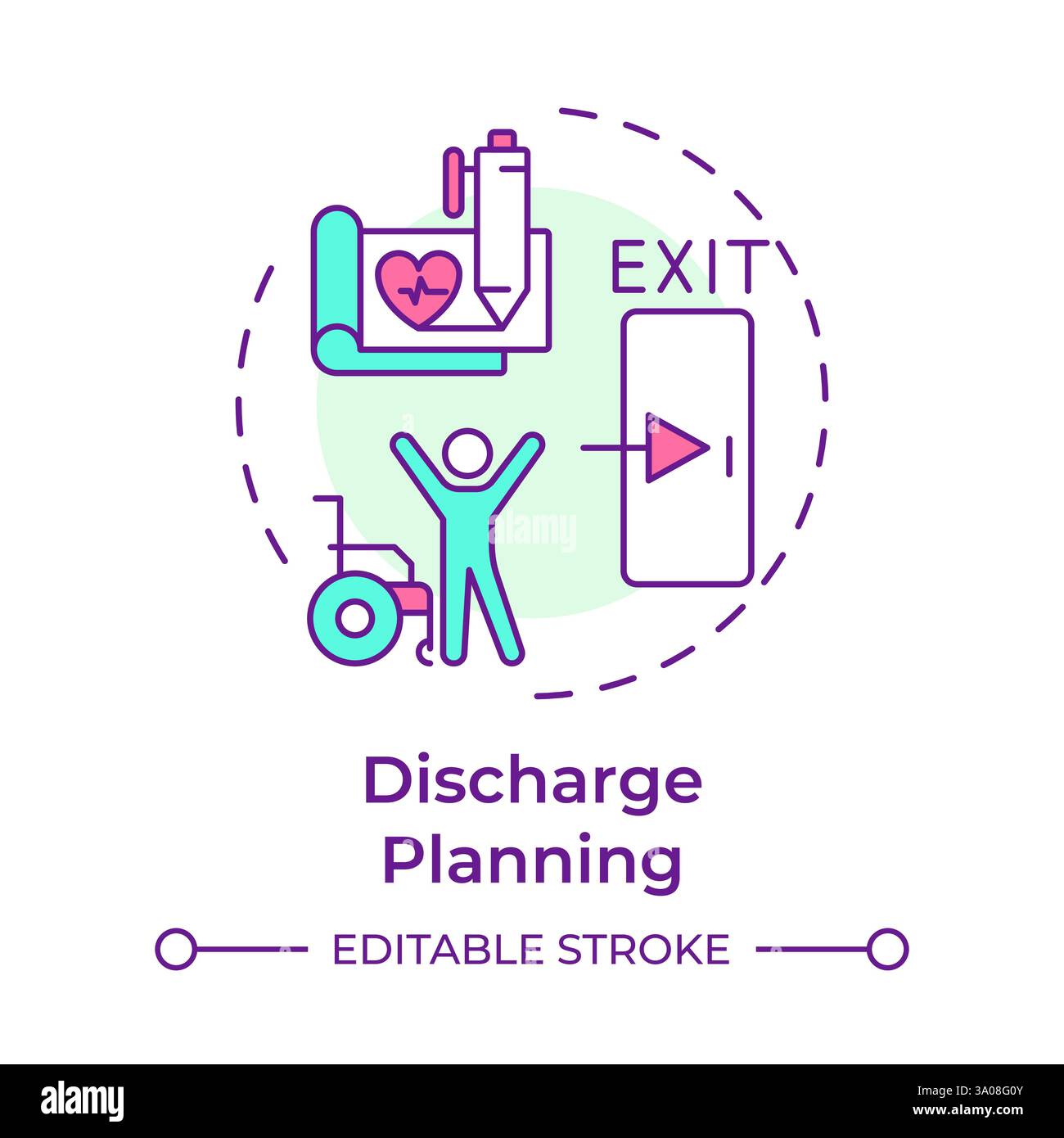 Hospital discharge illustration hi-res stock photography and images - Alamy