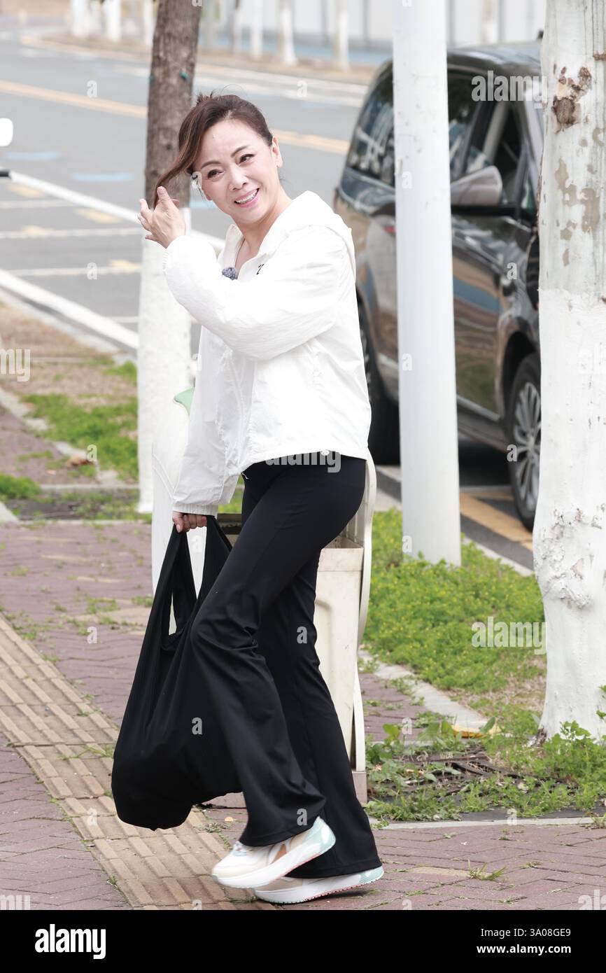 Hong Kong actress Sheren Tang Shui-man appears in Changsha City, south ...