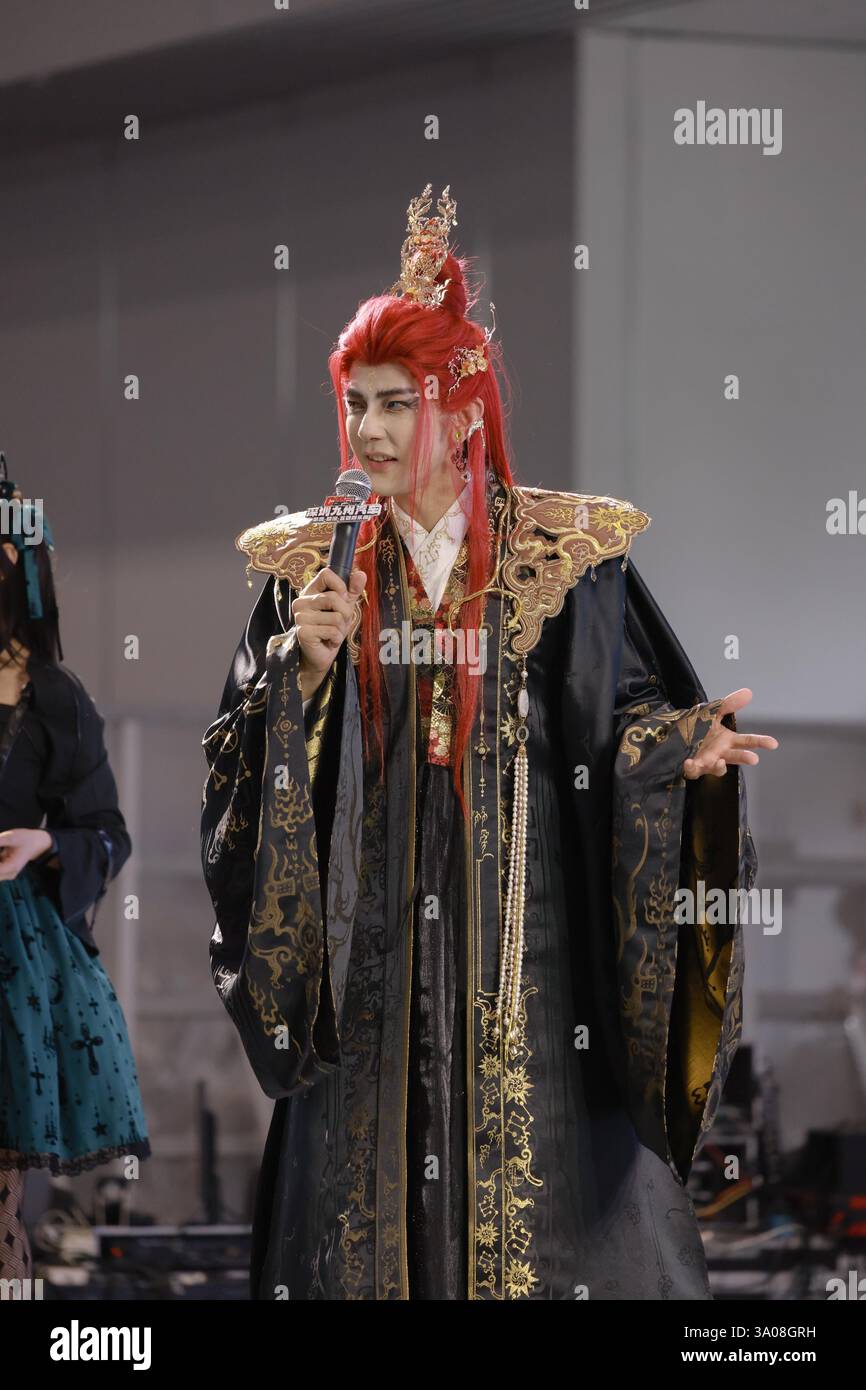 Taiwanese singer and actor Jiro Wang attends an activity in Shenzhen ...