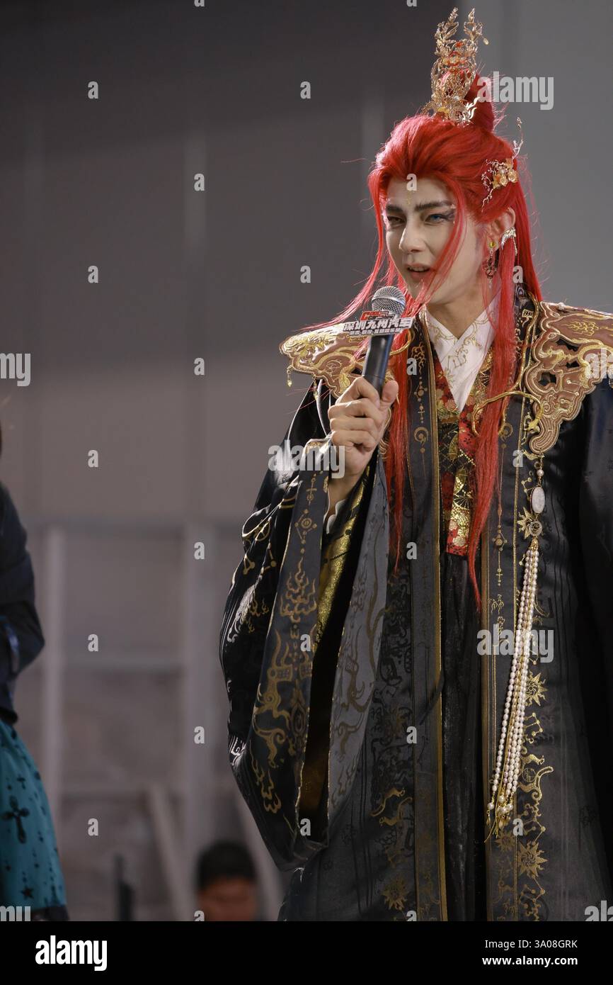 Taiwanese singer and actor Jiro Wang attends an activity in Shenzhen ...