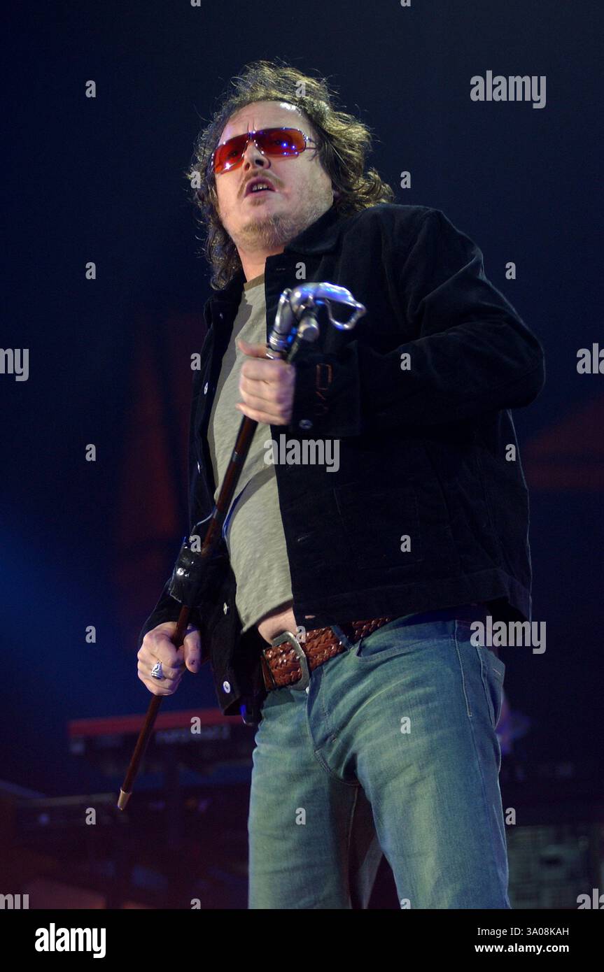 Montichiari (Bs) Italy 13/02/2002: Zucchero Fornaciari,Italian singer ...