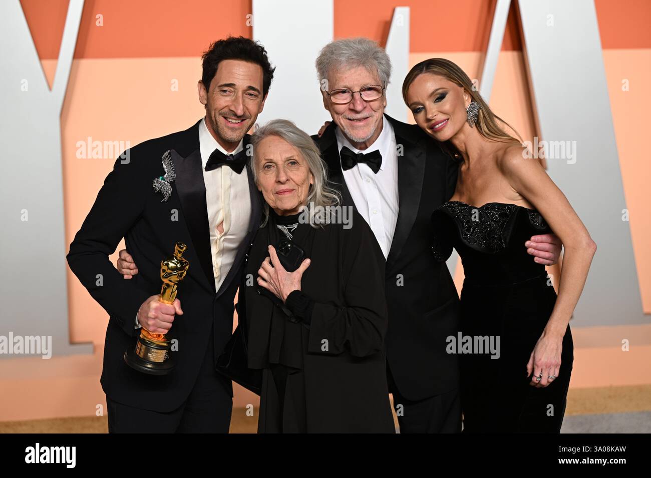 Best actor winner Adrien Brody and Georgina Chapman with Adrien's ...