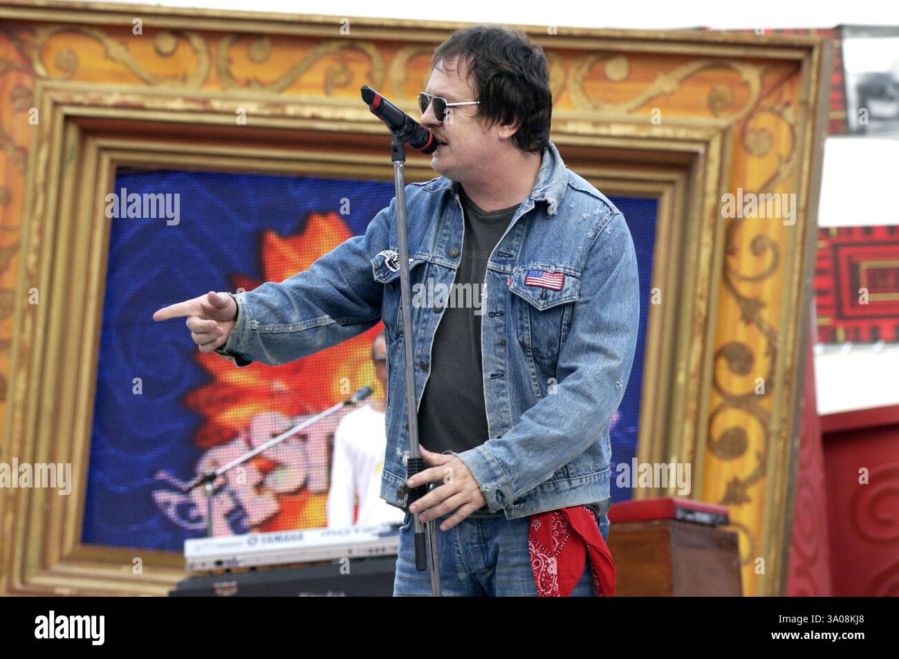 Verona Italy 07/09/2002: Zucchero Fornaciari,Italian singer,during the ...